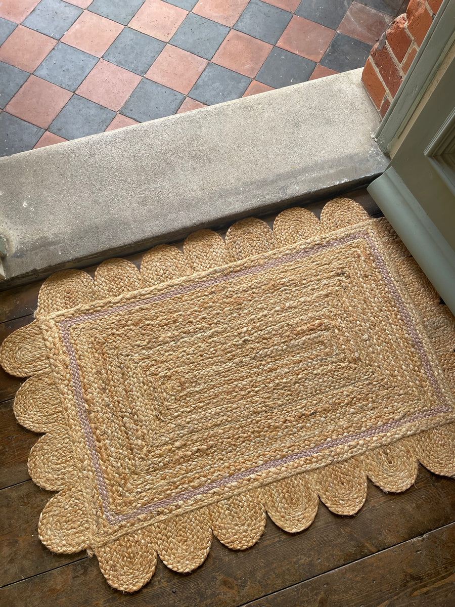 Lilac Scalloped Doormat – Sunday and Story Ltd