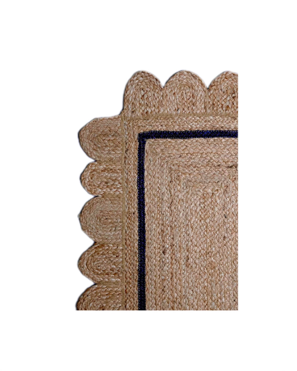 Navy Blue Scalloped Doormat – Sunday and Story Ltd